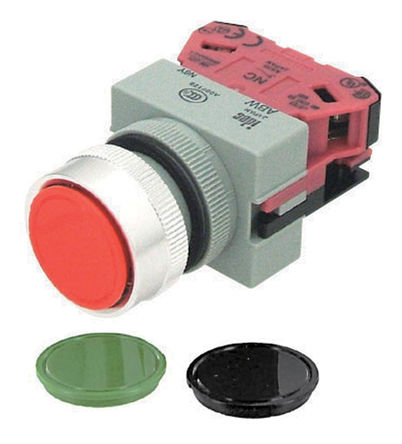ABW120-B,G,R | Idec Push Button Black, Green, Red Momentary | Idec